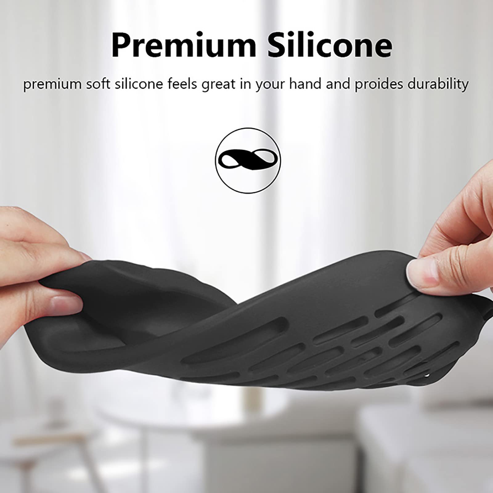 HUAYUWA Silicone Cover Sleeve (Black) Compatible for Bose SoundLink Flex Bluetooth Portable Speaker