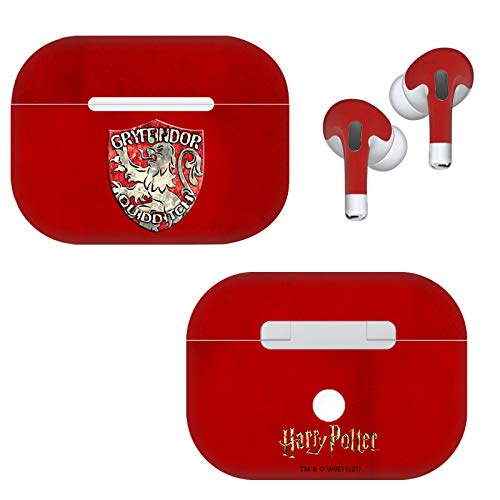 Head Case Designs Officially Licensed Harry Potter Gryffindor Quidditch Badge Prisoner of Azkaban V Vinyl Sticker Skin Decal Cover Compatible with Apple AirPods Pro