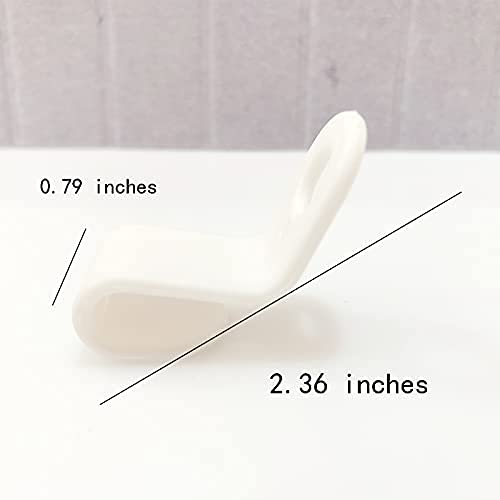 Hanger Hooks Clothes Hanger Connector Hooks 10 Pieces Thickened Hanger Extender Clips ,Buckle Hook for Closet Space Savers and Organizer Closets superimposed to Connect (White)