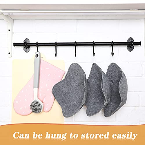 8 Pieces Bowl Holders Microwave Safe Bowl Pot Holder for Hot Soup, Food, Meals (Grey)