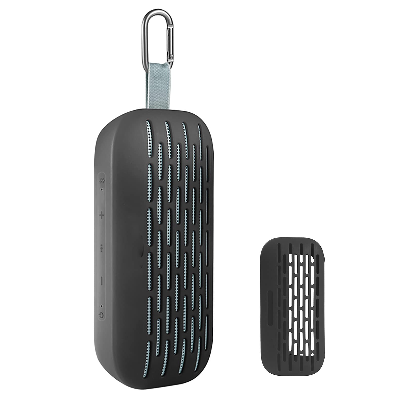 HUAYUWA Silicone Cover Sleeve (Black) Compatible for Bose SoundLink Flex Bluetooth Portable Speaker