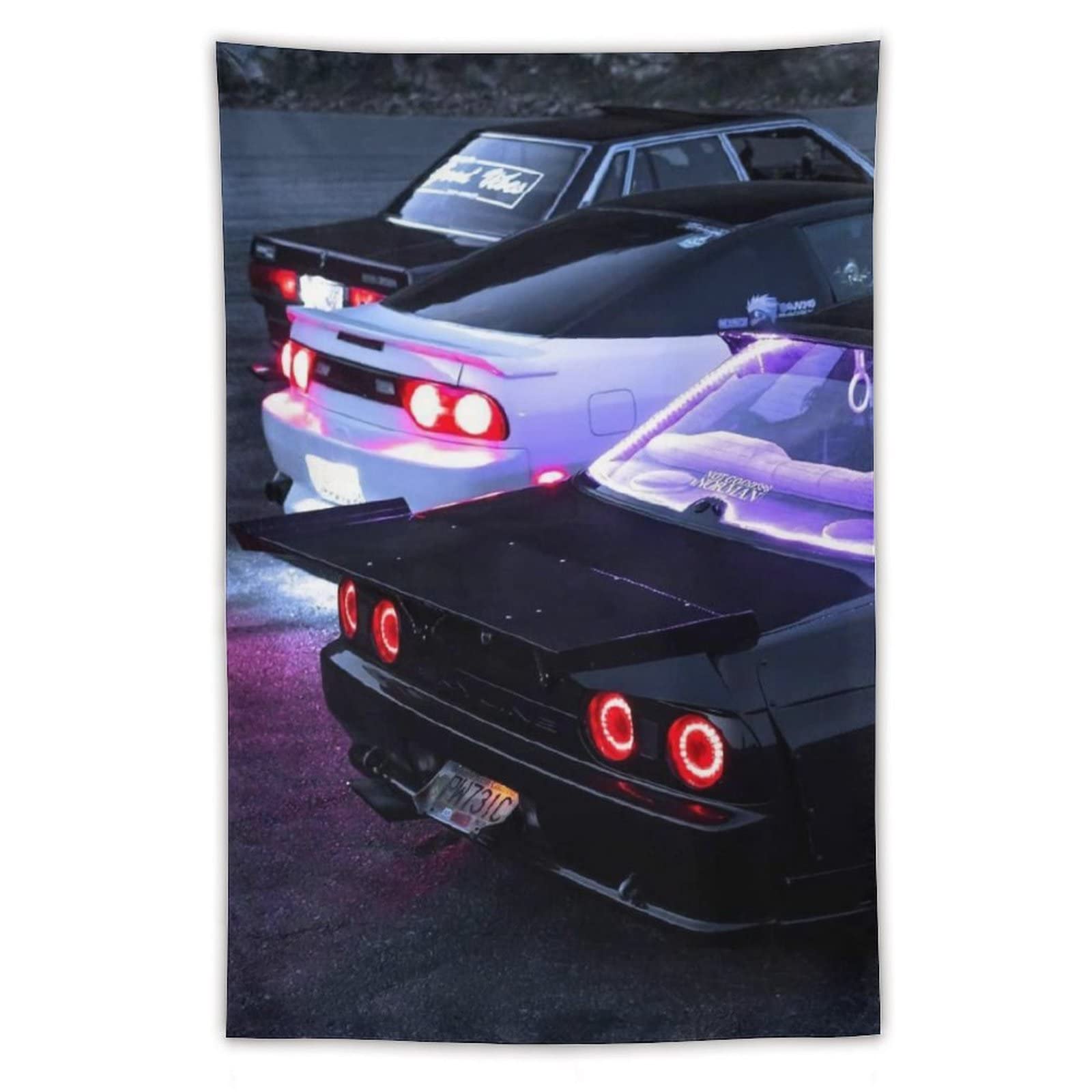 QLAZO Jdm Car R35 Fast Sports Street Tapestry Wall Tapestry Wall Hanging Decor Wall Art for Bedroom Living Room Dorm Picnic 40"x60"
