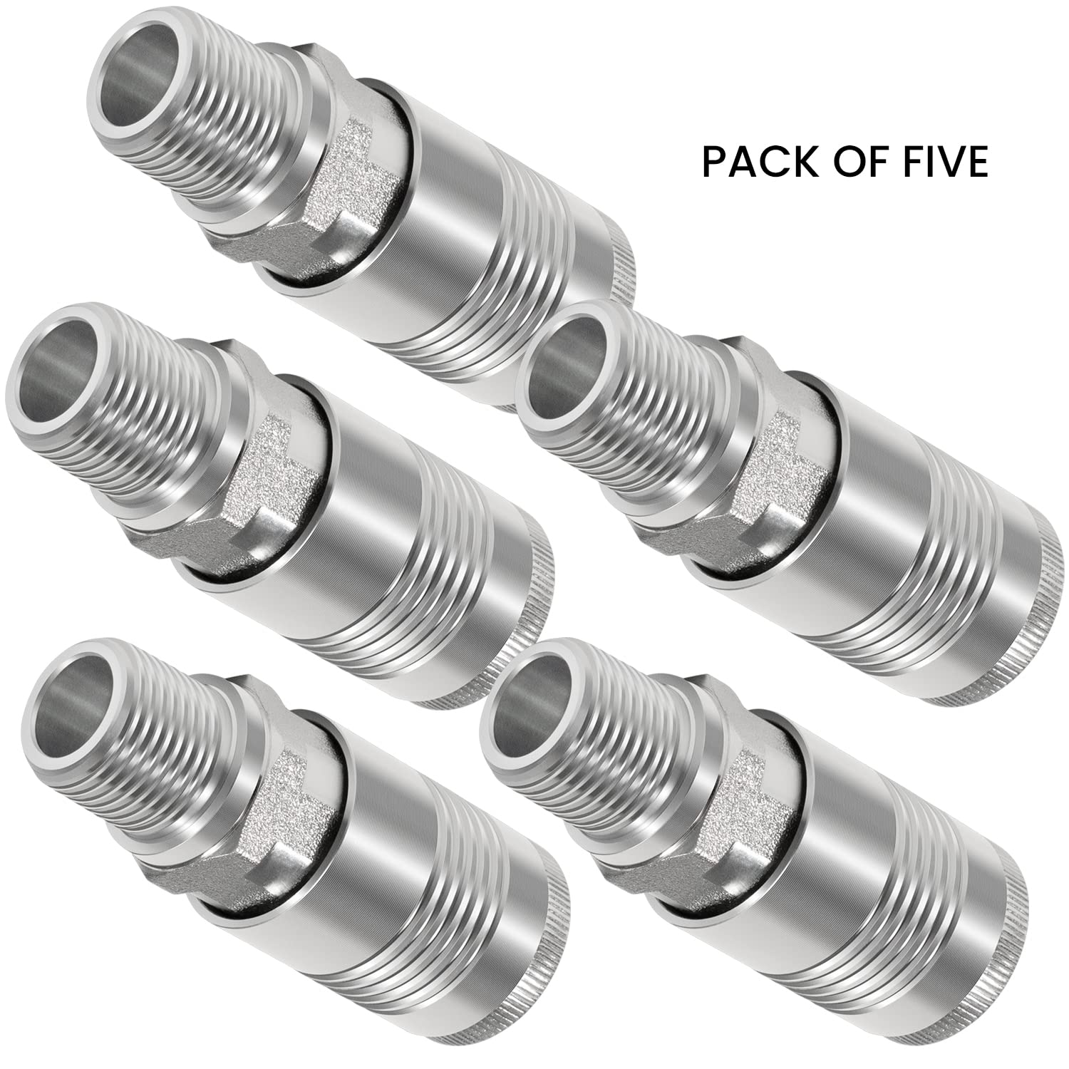 S-1816 1/2" Male Body G Style Coupler Air Fittings Air Plug Coupler (5pcs)