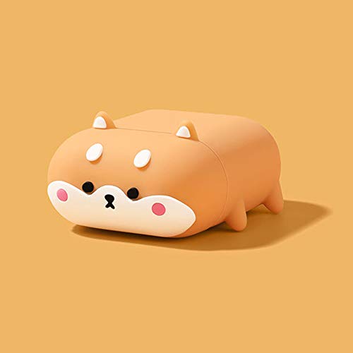 Compatible for Airpod Case 1&2 Corgi Dog, Cute Kawaii Cartoon 3D Silicone Fashion Protective Skin Cover for Airpod Case Shiba Inu, Funny Boys Girls Kids Teens Women Cases for Airpods 1/2 (Corgi)