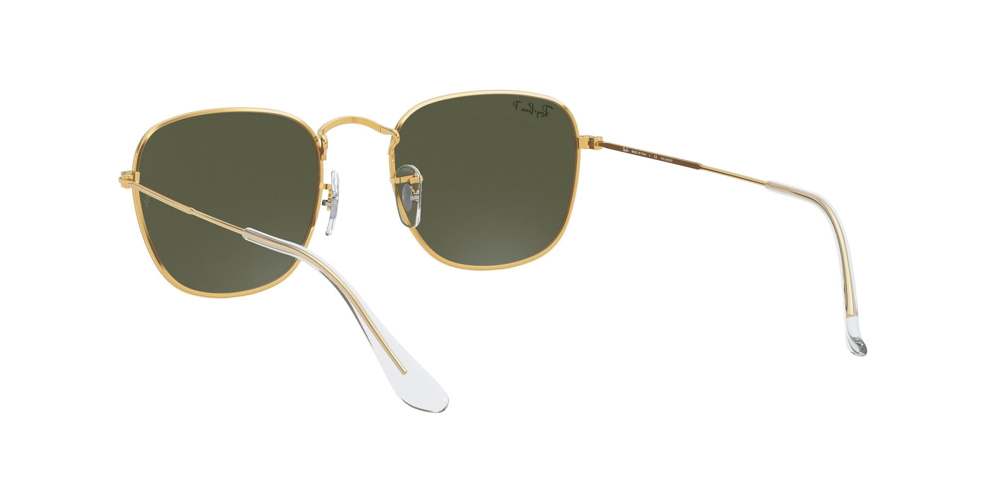 Ray-Ban RB3857 Frank Square Sunglasses, Legend Gold/G-15 Green Polarized, 54 mm