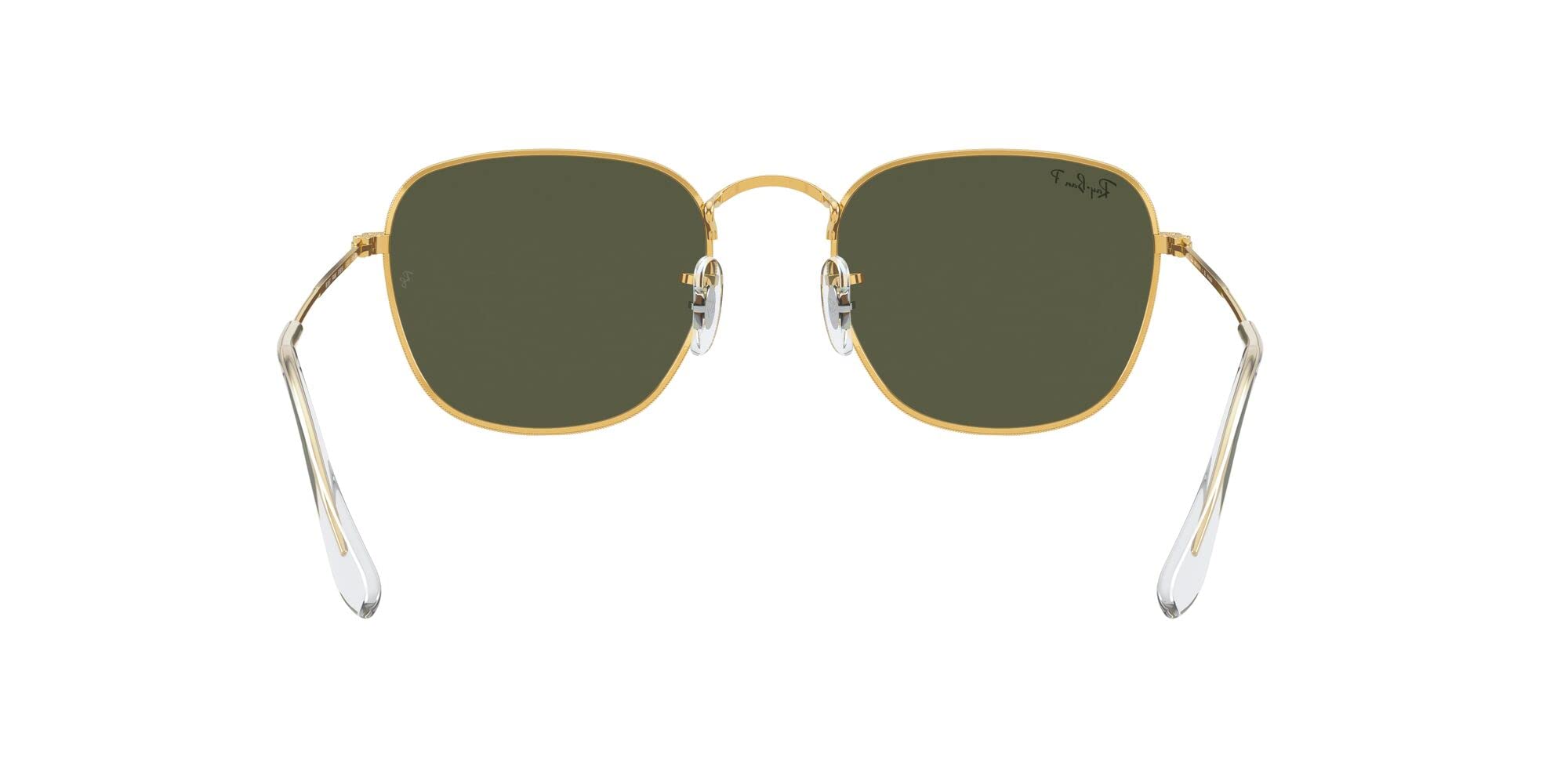 Ray-Ban RB3857 Frank Square Sunglasses, Legend Gold/G-15 Green Polarized, 54 mm