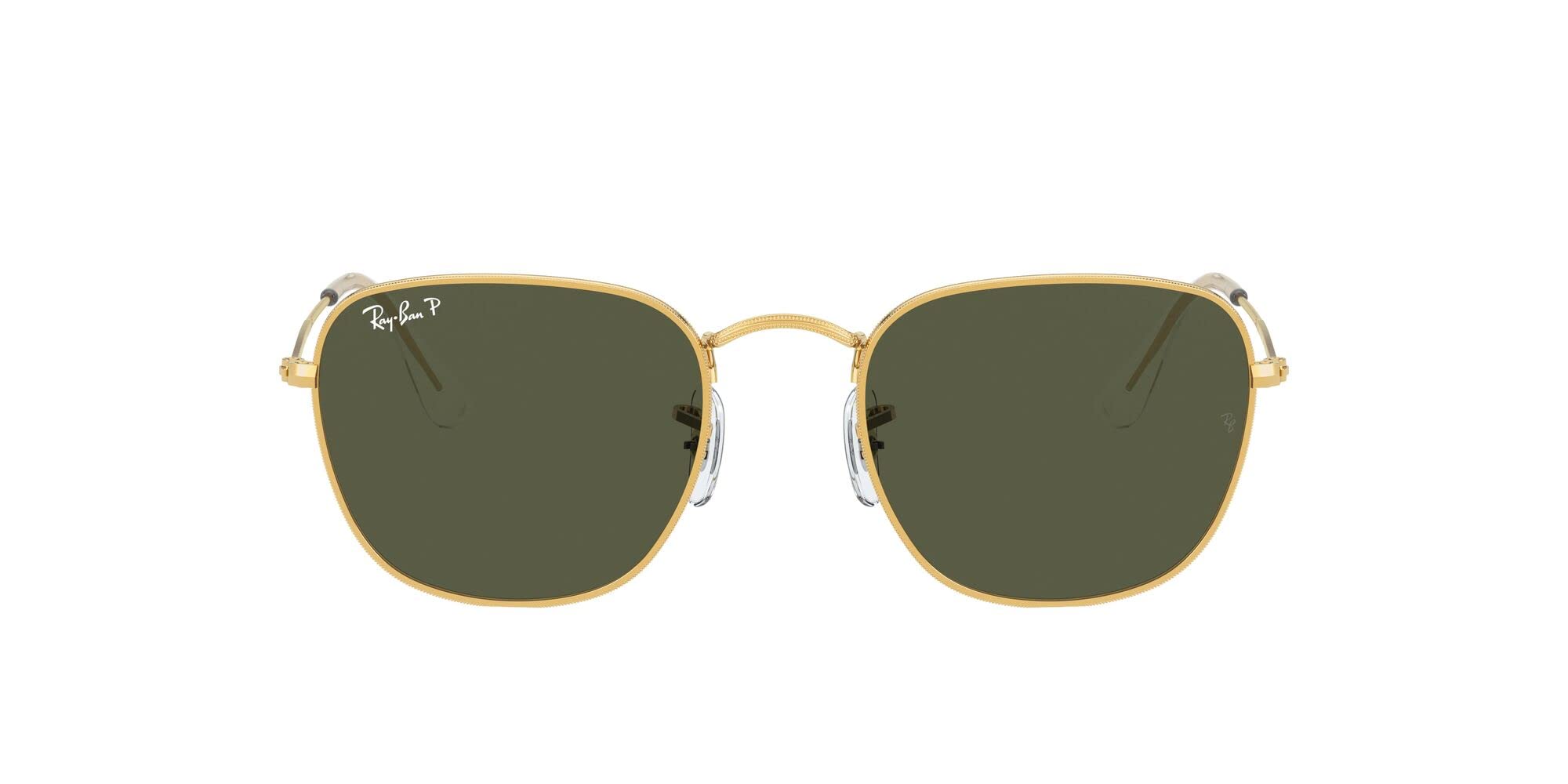 Ray-Ban RB3857 Frank Square Sunglasses, Legend Gold/G-15 Green Polarized, 54 mm