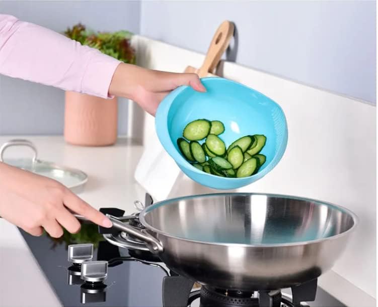 Kitchen Colander Bowl Combo Strainer for Rice, Pasta, Vegetables, Fruits (White)