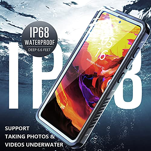Oterkin for Samsung Galaxy A51 5G Case,A51 5G Waterproof Case with Built-in-Screen Protector Full-Body 360°Rugged Shockproof IP68 Waterproof Case for Galaxy A51 Case (Not for 4G Version) Black
