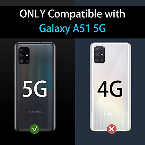 Oterkin for Samsung Galaxy A51 5G Case,A51 5G Waterproof Case with Built-in-Screen Protector Full-Body 360°Rugged Shockproof IP68 Waterproof Case for Galaxy A51 Case (Not for 4G Version) Black