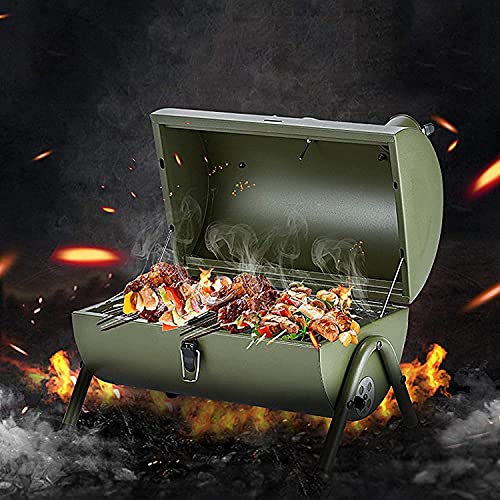 ATAAY Barbecue tool set Outdoor Charcoal Grill, Durable Steel Barbecue Tool Kits with Arch Design Suitable for Outdoor Campers Barbecue Lovers Travel Parks Beaches Wild