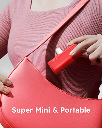 VEGER Mini Portable Charger for iPhone, 5000mAh 20W PD Fast Charging Battery Pack, Cordless Portable External Backup Charger for iPhone 13, 12, 11, 8, 7, XR, XS Max, Pro Max, AirPods