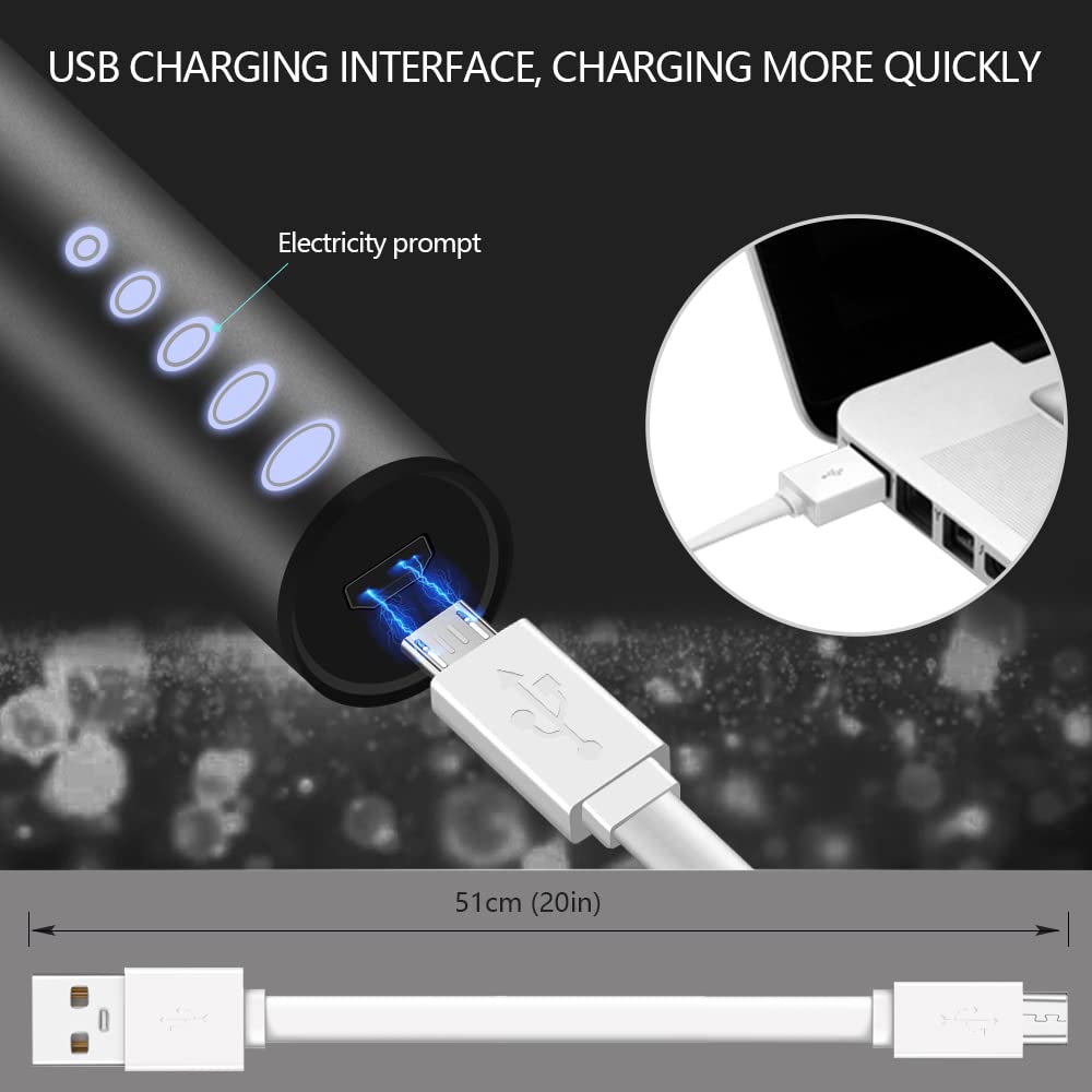 Mini Electric Screwdriver Small Portable Cordless Rechargeable with High Precision Torque Adjustable with 55 Precision Bits LED Light Magnetic Ma for Iphone Ipad Watch Camera Laptop Smartphone Macbook
