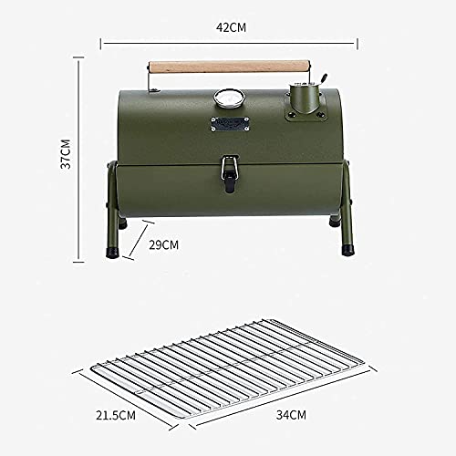 ATAAY Barbecue tool set Outdoor Charcoal Grill, Durable Steel Barbecue Tool Kits with Arch Design Suitable for Outdoor Campers Barbecue Lovers Travel Parks Beaches Wild