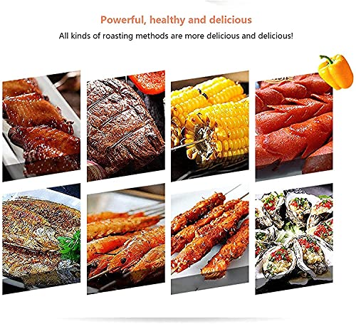 ATAAY Barbecue tool set Outdoor Charcoal Grill, Stainless Steel Barbecue Tool Kits with Square Design Suitable for Outdoor Campers Barbecue Lovers Travel Parks Beaches Wild