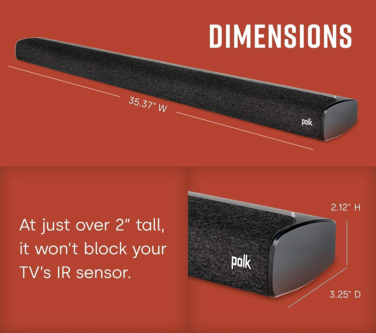Polk Audio Signa S3 (Renewed) Ultra-Slim TV Sound Bar and Wireless Subwoofer with Built-in Chromecast, Compatible with 8K, 4K & HD TVs, Wi-Fi, Bluetooth, Works with Google Assistant