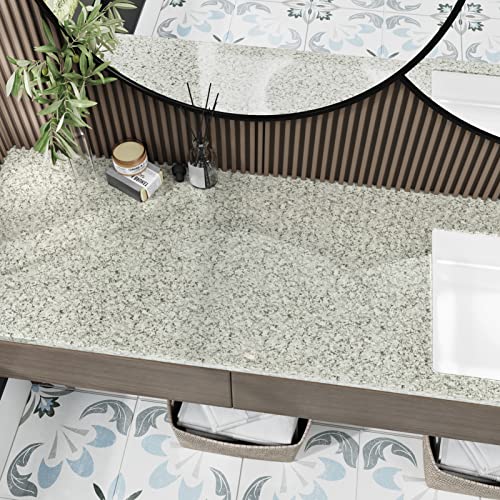 Granite Contact Paper for Countertops Grey Marble Wallpaper Peel and Stick Waterproof Self Adhesive Removable Wallpapers Decorative Vinyl Wall Paper Roll for Kitchen Cabinets Shelf 24'' x 118''