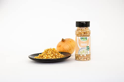 Zagos - Dehydrated sweet onion 100% natural product, dried onions in a 20 grams container (1 PACK)