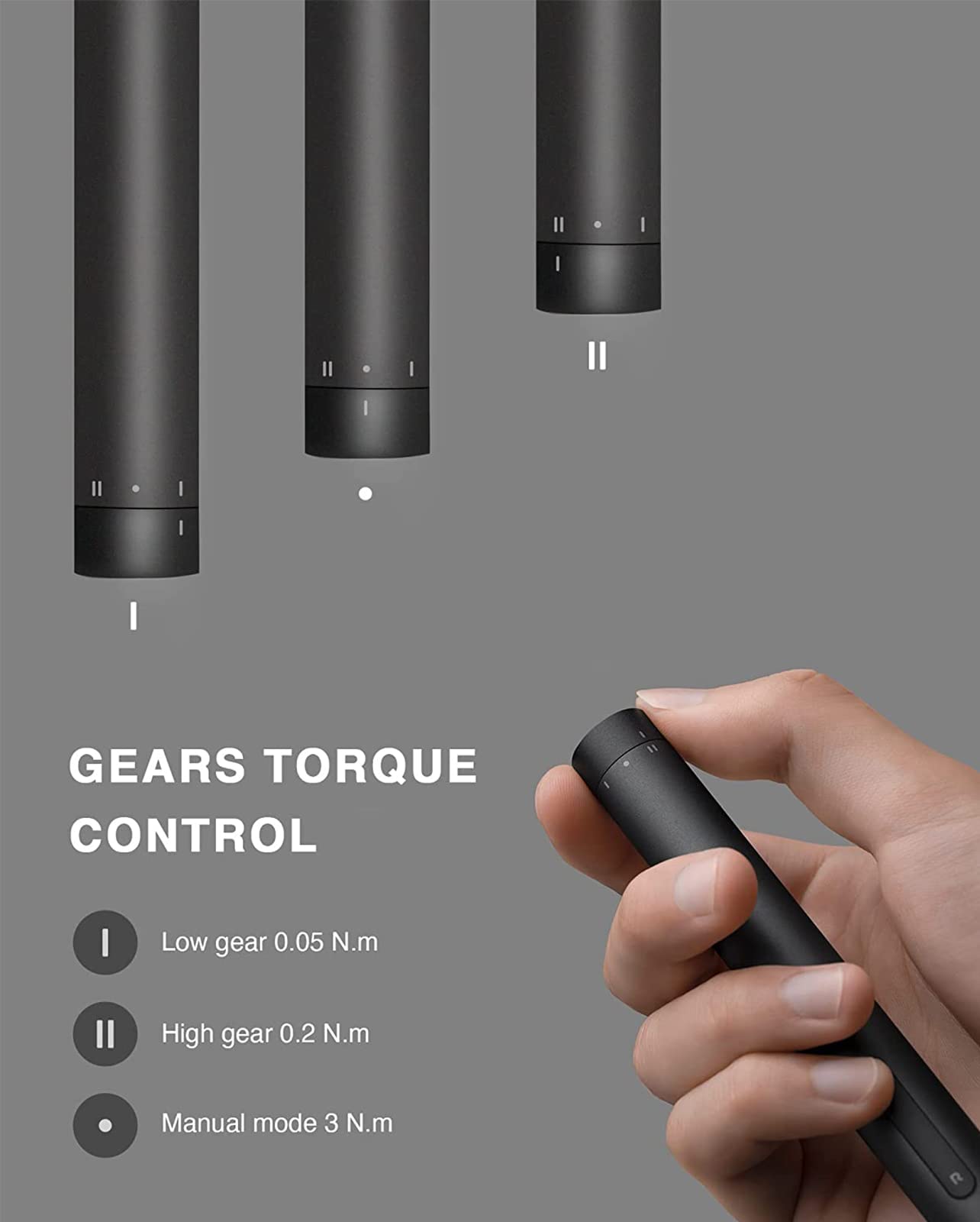Mini Electric Precision Screwdriver,Powerful Magnetic Motor, High Strength S2 Steel Screwdriving Bits,Long Time Working Rechargeable Lithium Battery, LED Lights,Perfect for Phones PC Laptops,Grey