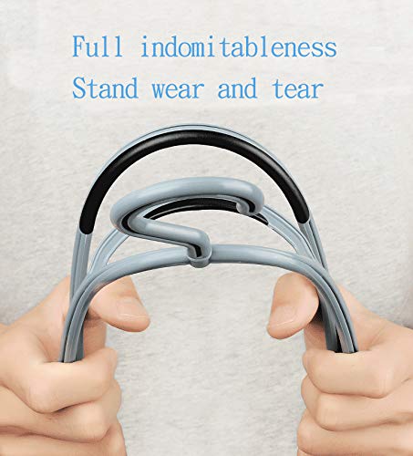 Kang Yuan Plastic Hangers 50 Pack Dry Wet Clothes Hangers Space Saving Coat Hanger, Upgraded Rubber Stripe Non-Slip Pants Hangers, 360° Swivel Hook Clothes Hangers, 16.5 Inches, Gray
