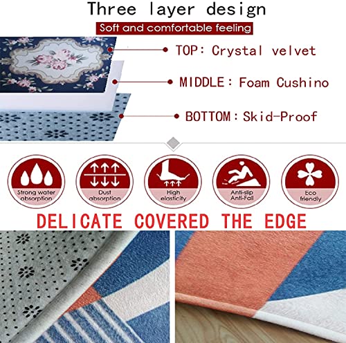 Large Rugs for Kids Boys Gamer Area Carpet 3D Printed Controller Gamepad Dining Living Play Bedroom Home Decor Non-Slip Comfy Floor Casual Mat 47"x24"