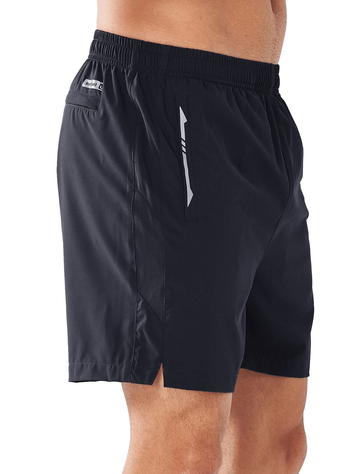NORTHYARD Men's Running Athletic Shorts 5" / 7" Workout Gym Short Tennis Quick Dry Lightweight Active Sport Hiking Basketball-5'' BLACK-3XL