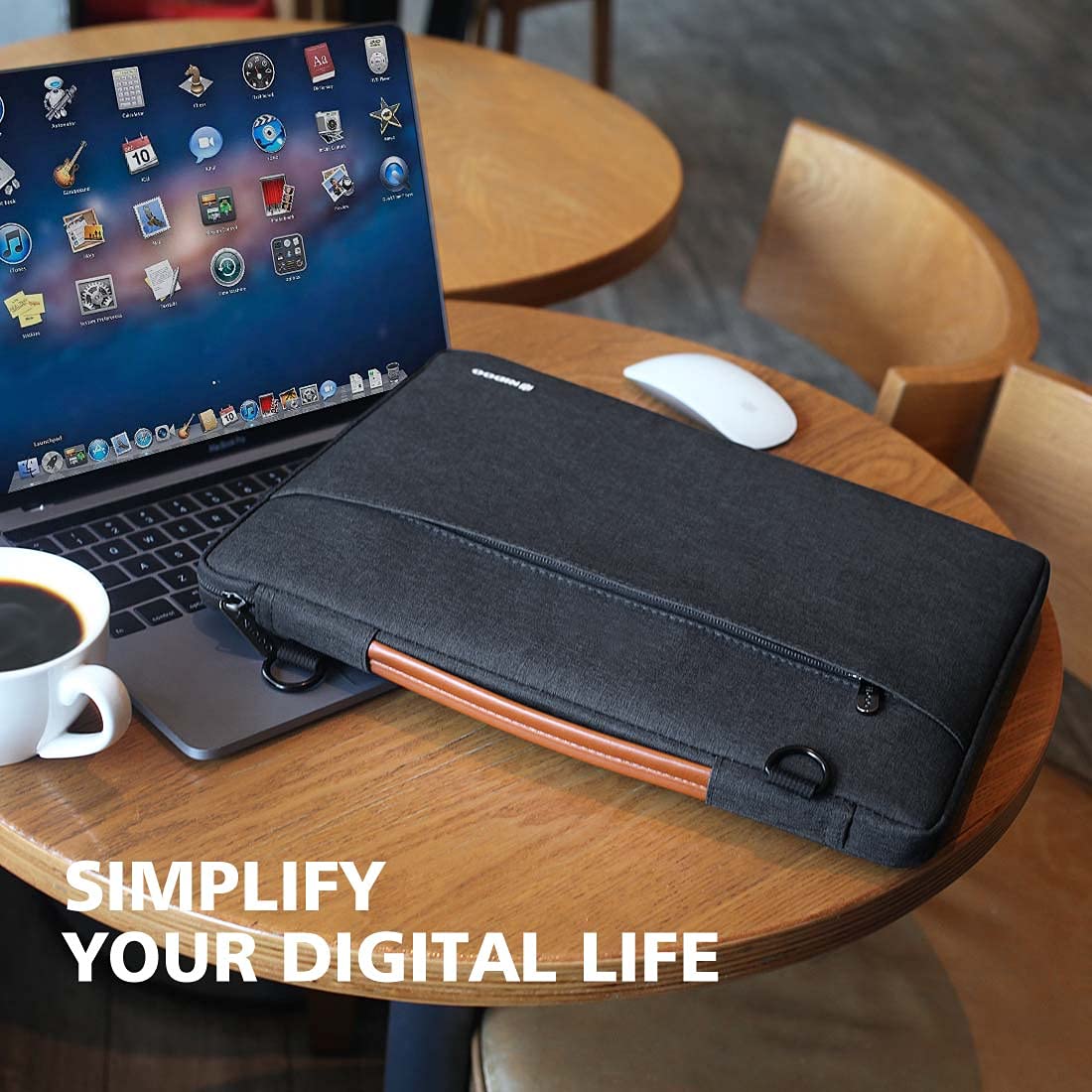 NIDOO 13-14 Inch Laptop Shoulder Bag Sleeve Case Protective Notebook Bag for 13.5 Inch Surface Laptop 3 4 5/14.4" Surface Laptop Studio/ThinkPad P14s L14 T14 / Chromebook S345 / HP Pavilion 14