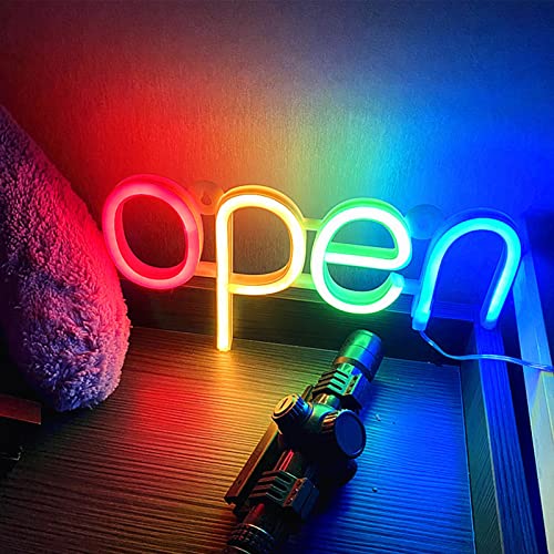 Rosvola LED Neon Open Sign, Neon Open Sign High Brightness Attractive for Business