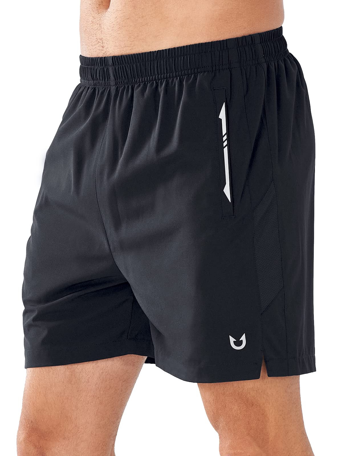 NORTHYARD Men's Running Athletic Shorts 5" / 7" Workout Gym Short Tennis Quick Dry Lightweight Active Sport Hiking Basketball-5'' BLACK-3XL