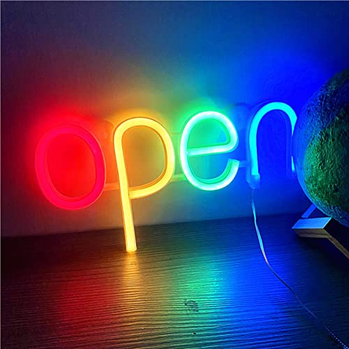 Rosvola LED Neon Open Sign, Neon Open Sign High Brightness Attractive for Business