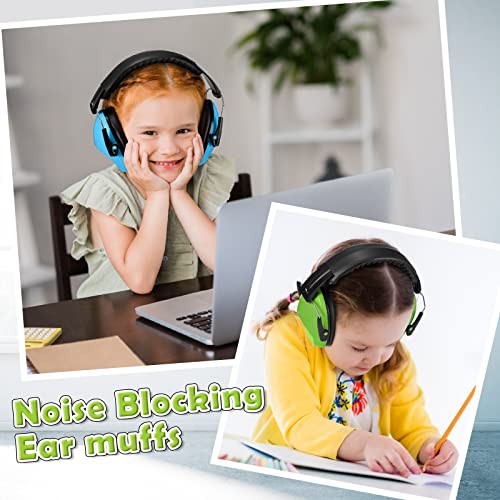 Yunsailing 6 Pcs Kids Ear Protection Earmuffs Adjustable Noise Insulation Headphones Toddlers 27NRR Noise Reduction Ear Muffs (Novel Color)