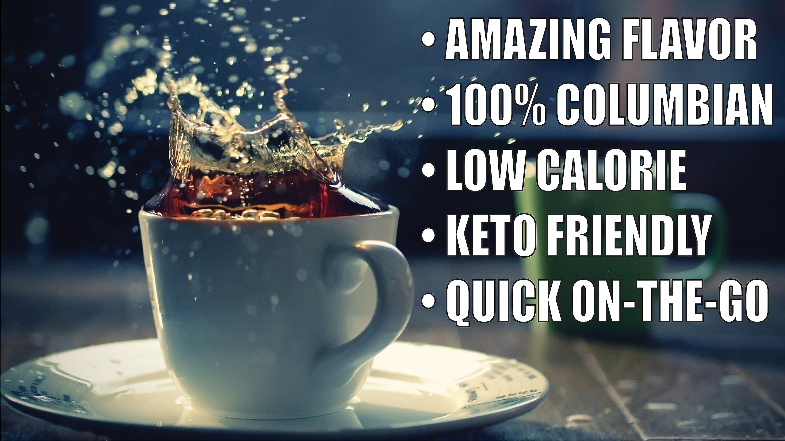 POWER COFFEE Protein Coffee, French Vanilla, 6g Protein, 100% Columbian Coffee, 12 Single Serve K-Cups