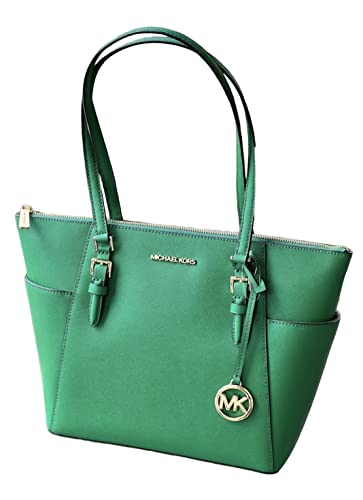 Michael Kors Charlotte Large Top Zip Tote (Palmetto Green)
