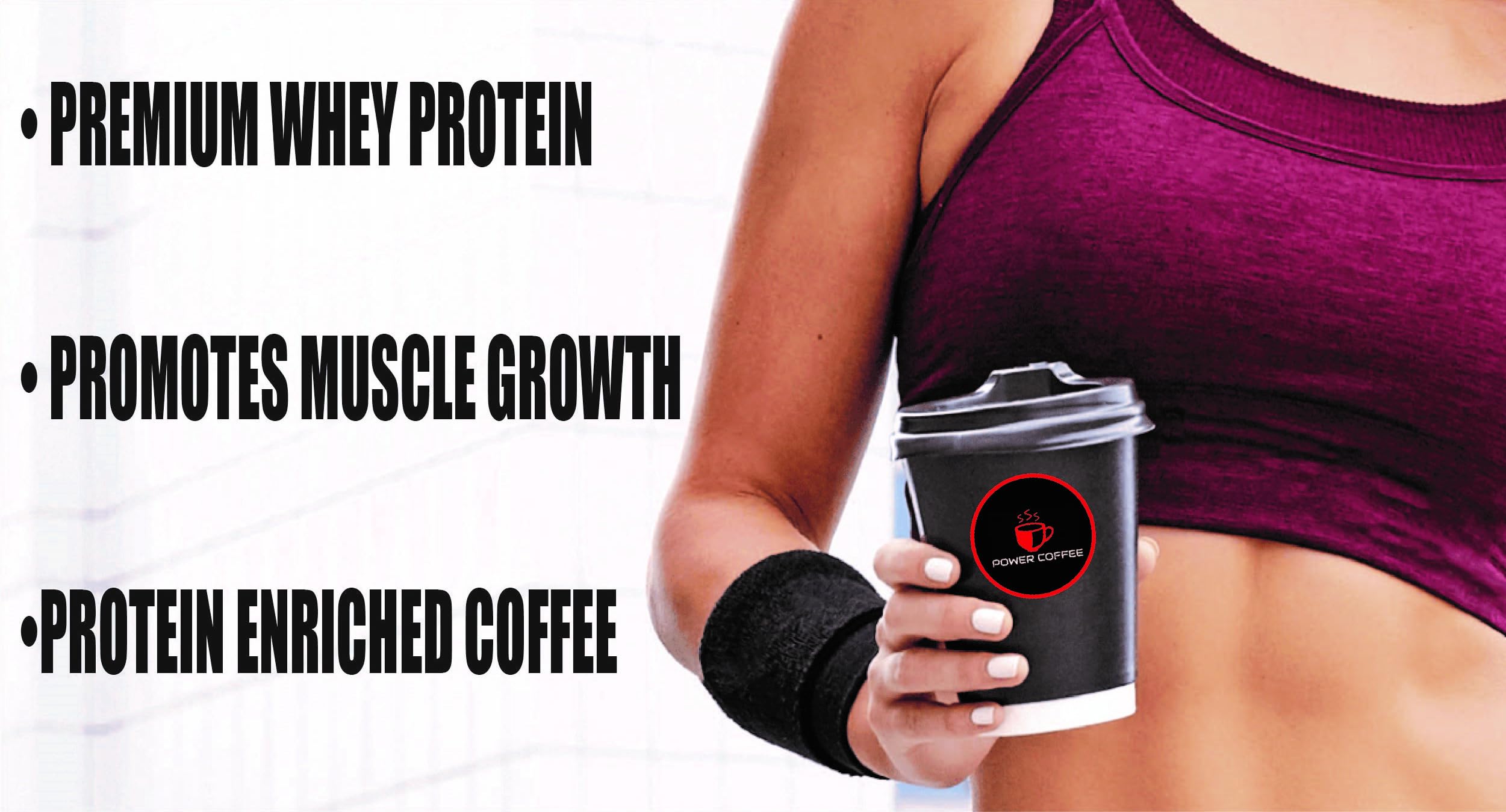POWER COFFEE Protein Coffee, French Vanilla, 6g Protein, 100% Columbian Coffee, 12 Single Serve K-Cups