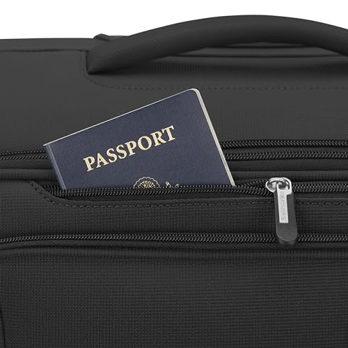 Samsonite Saire LTE Softside Expandable Luggage Wheels, Black, Medium Spinner