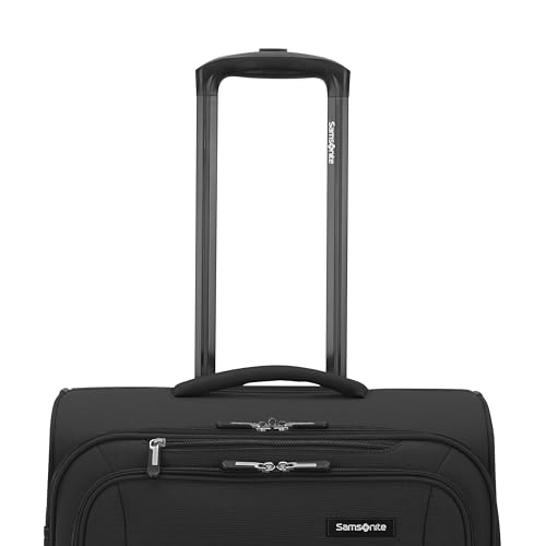 Samsonite Saire LTE Softside Expandable Luggage Wheels, Black, Medium Spinner