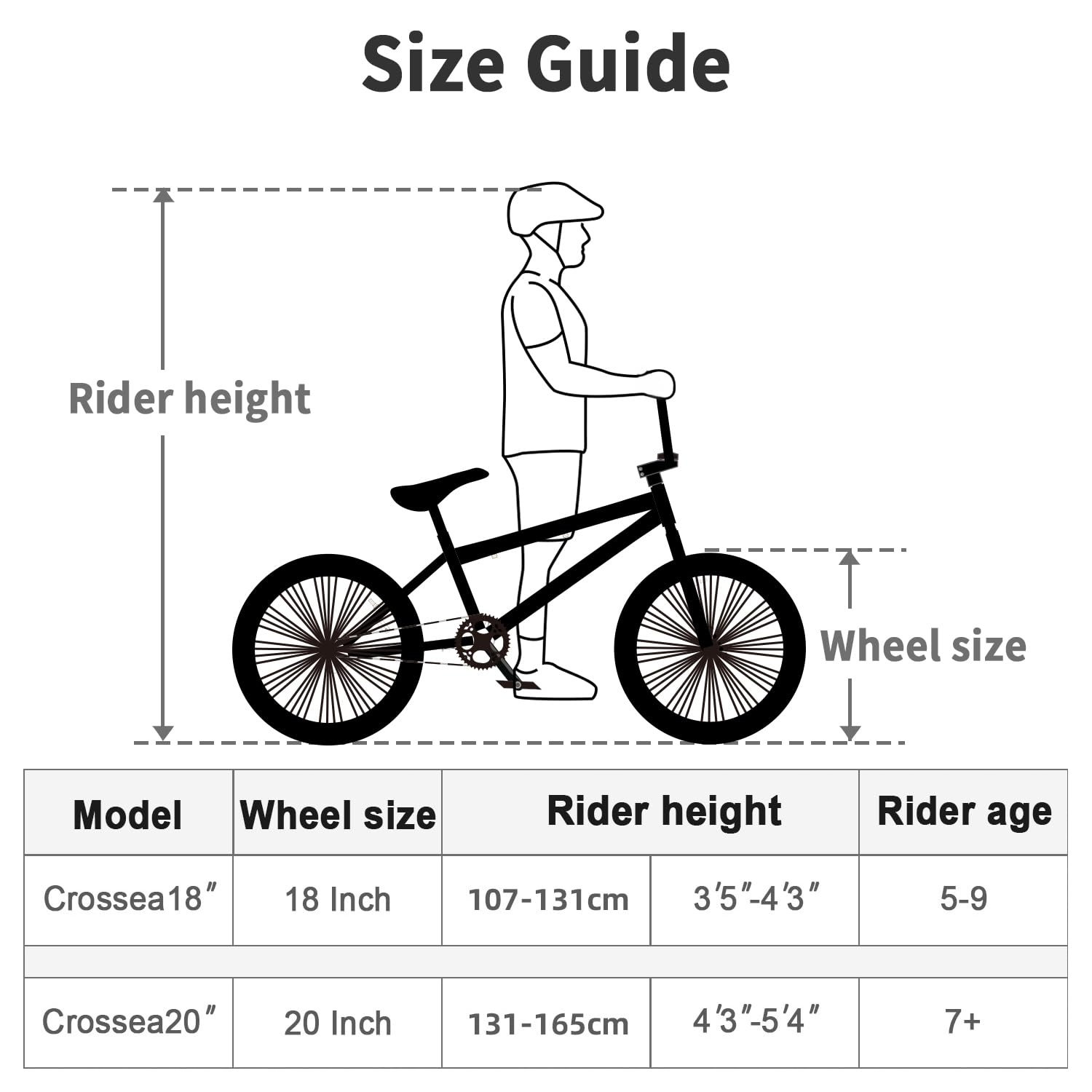 cubsala Freestyle BMX Bike, 18 Inch Kids Bicycle for 5-9 Years Old Kids and Beginner Level Rider, Black