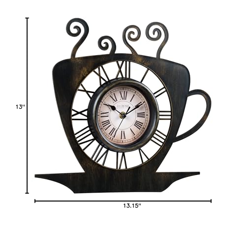 La Crosse 13-Inch Latte Mug Quartz Analog Wall Clock - 404-3833B