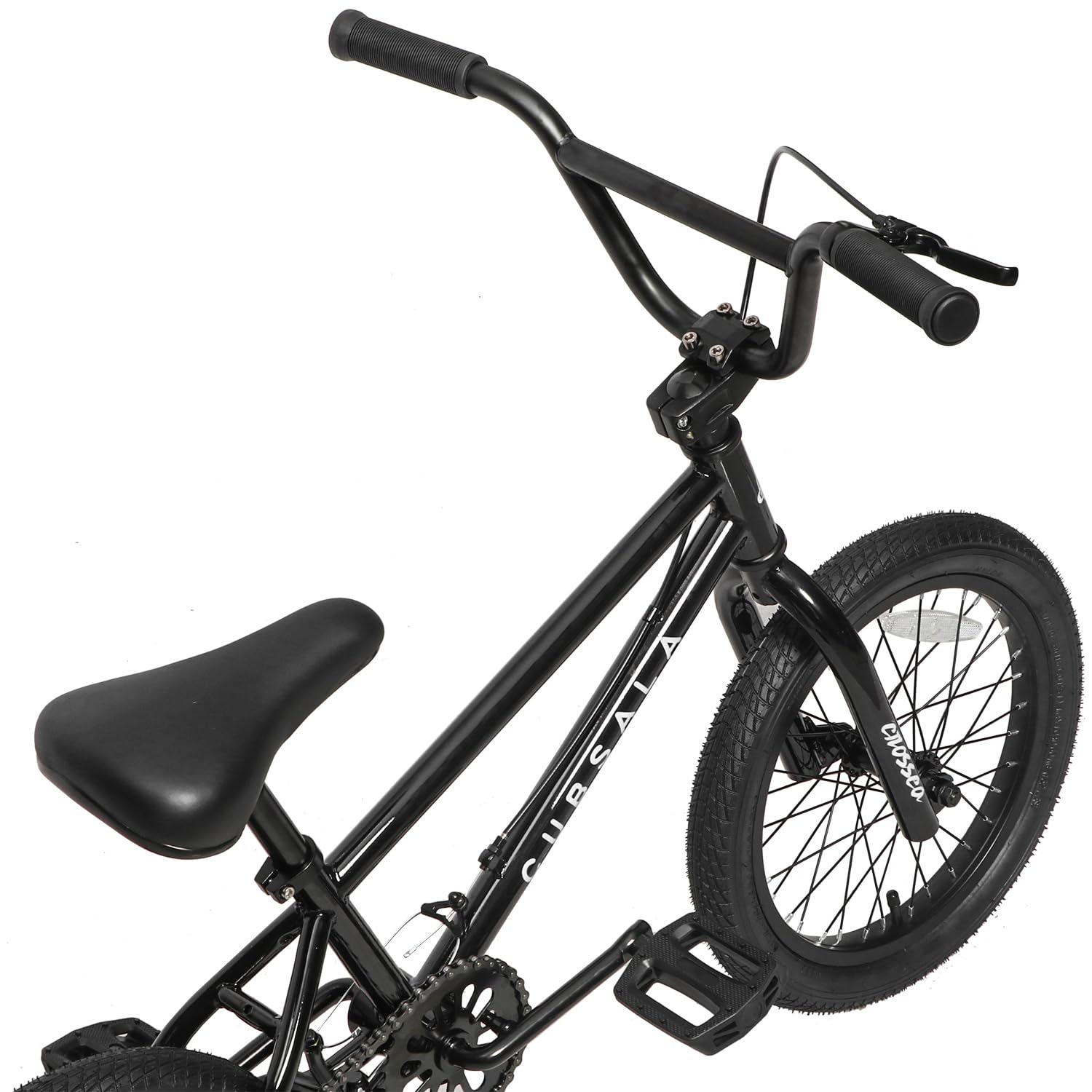 cubsala Freestyle BMX Bike, 18 Inch Kids Bicycle for 5-9 Years Old Kids and Beginner Level Rider, Black