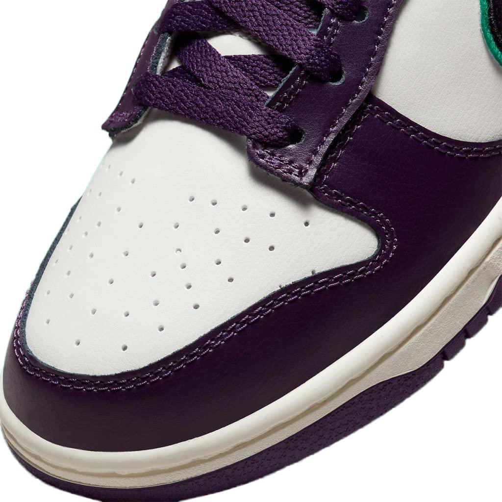 Nike Men's Dunk Low Retro Chenille Swoosh Sail/Grand Purple (DQ7683 100) - 9
