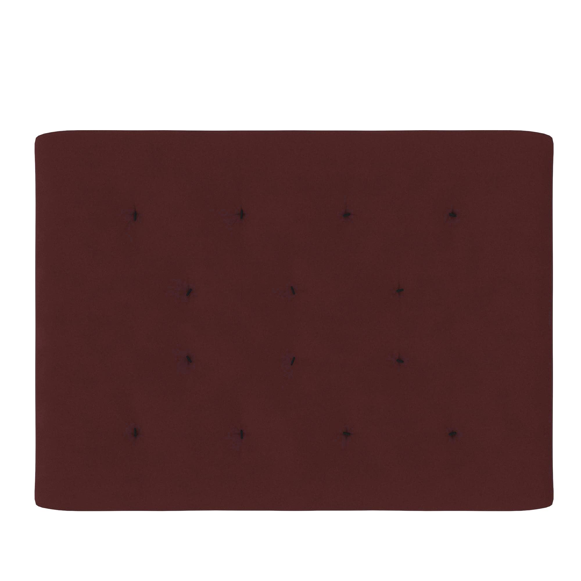 REALROOMS Cozey 8-Inch Spring Coil Futon Mattress, Microfiber, Full, Cabernet Red