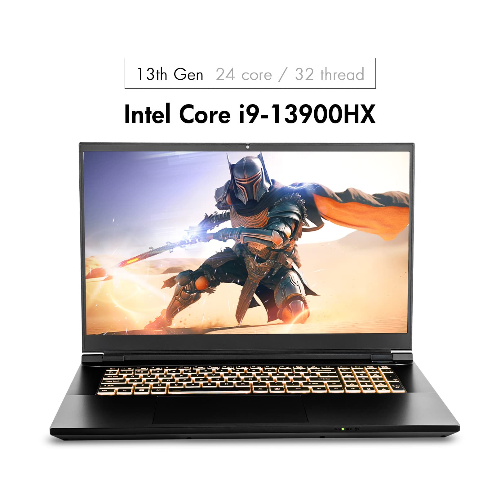 Sager 2023 NP8875D Gaming Laptop, 17.3 Inch QHD 240Hz 100% DCI-P3 G-Sync, Intel i9-13900HX, RTX 4060 8GB, 32GB RAM, 2TB Gen4 NVMe SSD, Win 11
