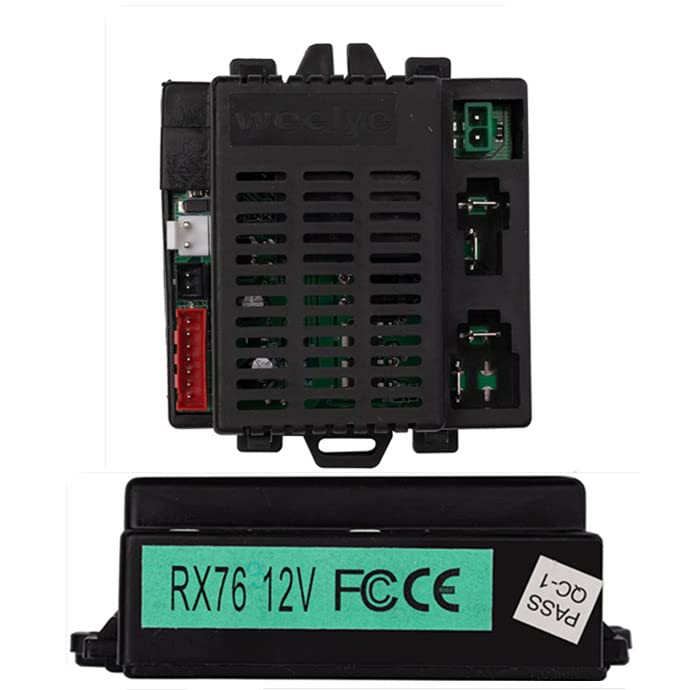 2.4G Bluetooth Remote Control and RX76 12V FCCE Control Box, Motherboard Receiver Kit for Children Electric Ride On Car Replacement Parts