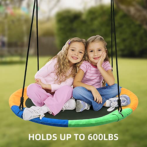 40 Inch Tree Swing Saucer Swing Tree Saucer Swings for Kids Outdoor Swing Round Swing Seat