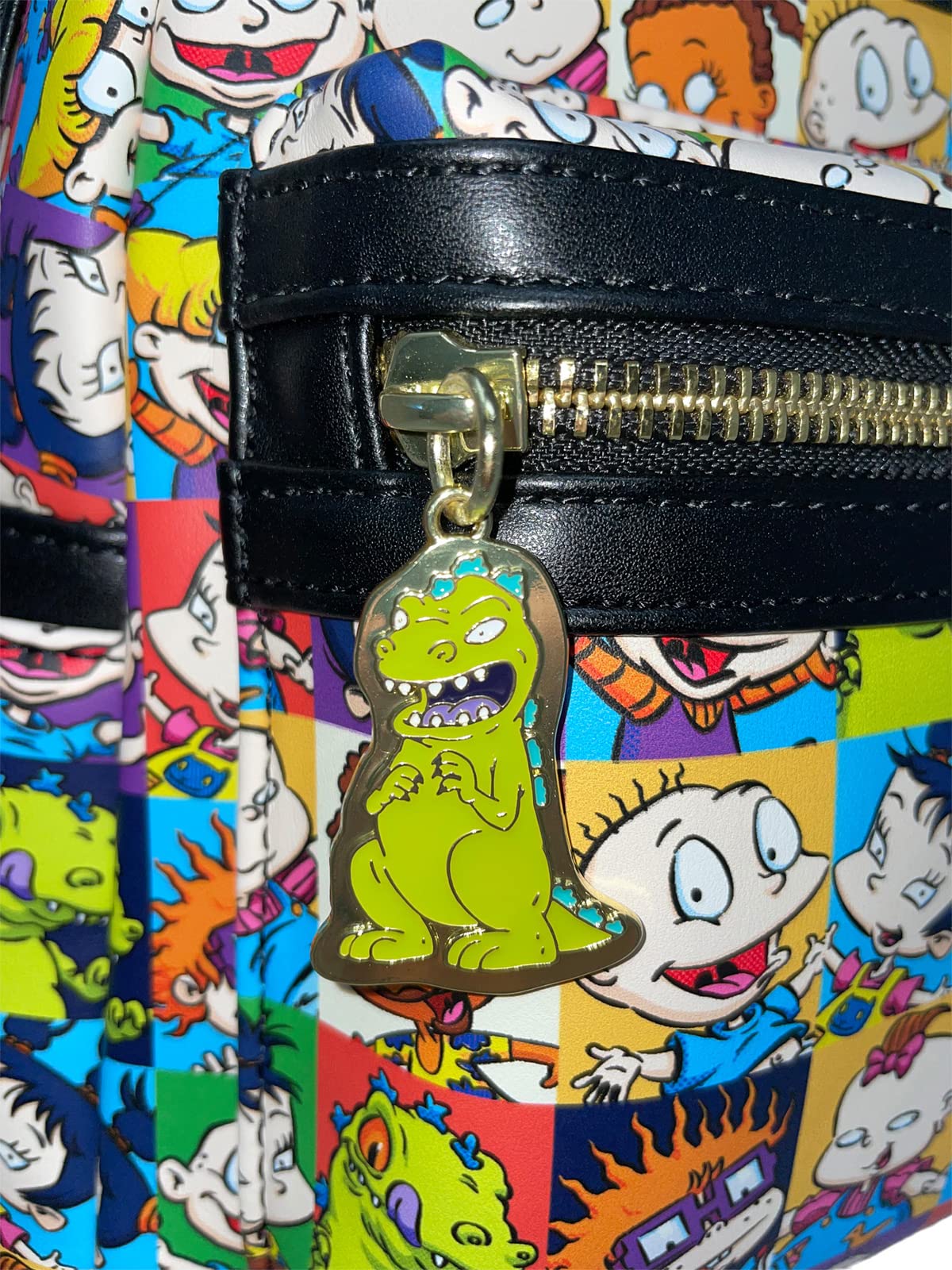 Loungefly The Rugrats Allover Print Nickelodeon Womens Double Strap Shoulder Bag Purse