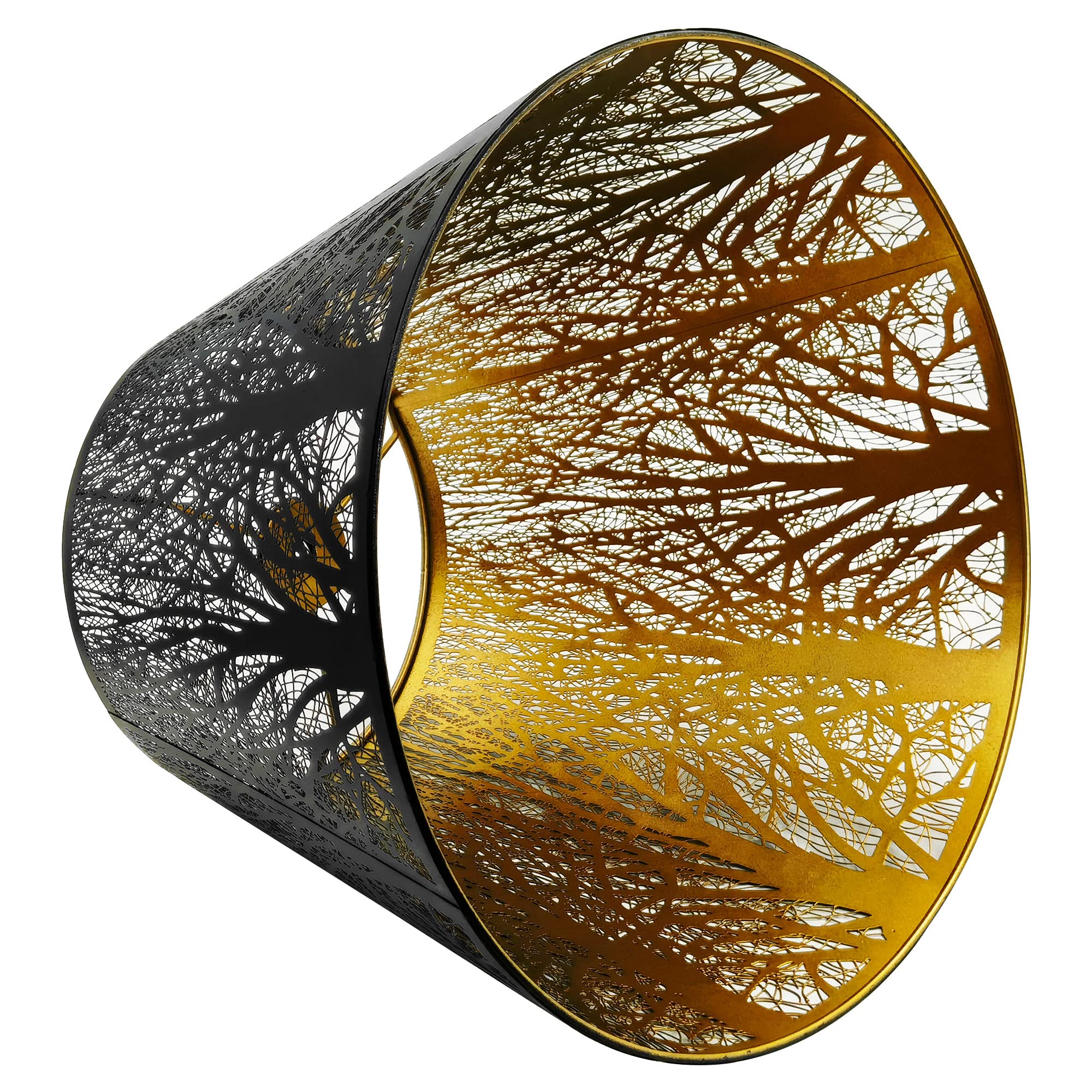 Royxen 2 Pack Metal Lamp Shades Vintage Lampshade for Table Lamp and Floor Light, Cone Trees