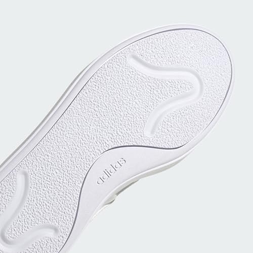 adidas Men's CourtBlock Sneaker, White/White/White, 10.5