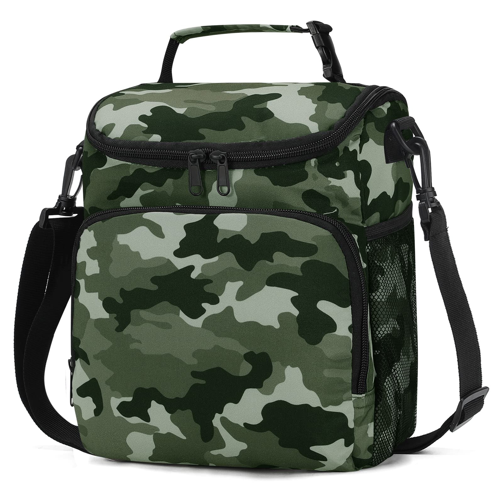 UYLIA Lunch Box for Men,Insulated Lunch Bag Women with Adjustable Shoulder Strap, Cooler Bag with Drinks Holder for Adult Work Picnic Beach Workout