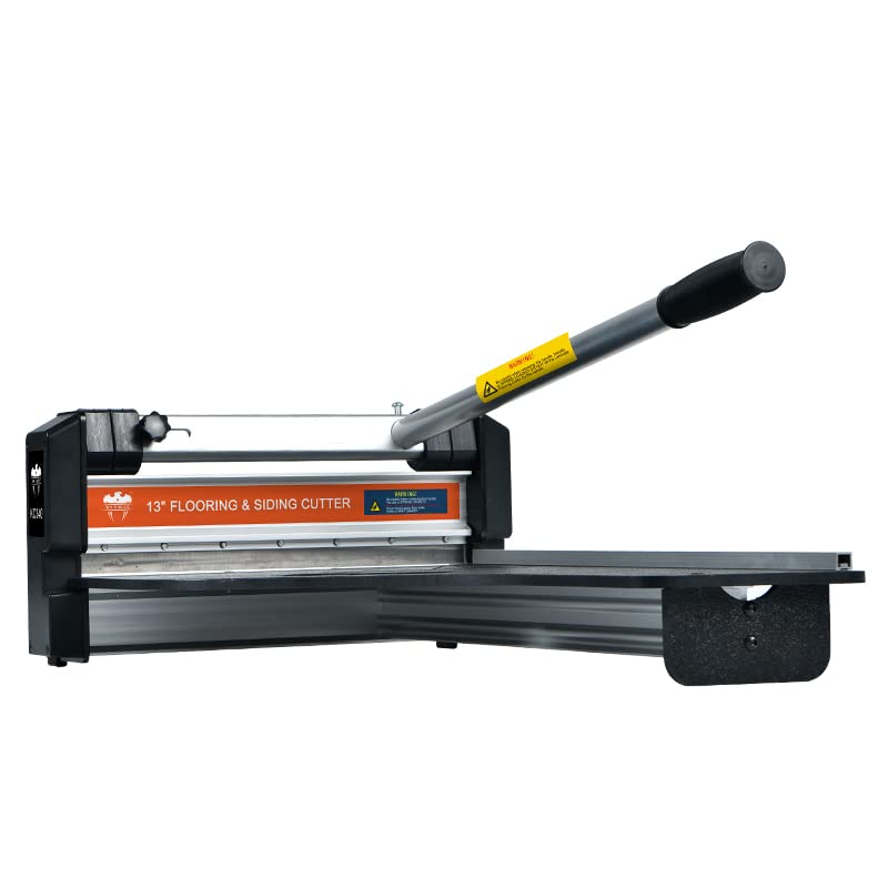 KS EAGLE Built-In Precision Angled Laminate Floor Cutter Vinyl Flooring Cutter 13" Blade Length 21" Extended Handle Fixed Fence