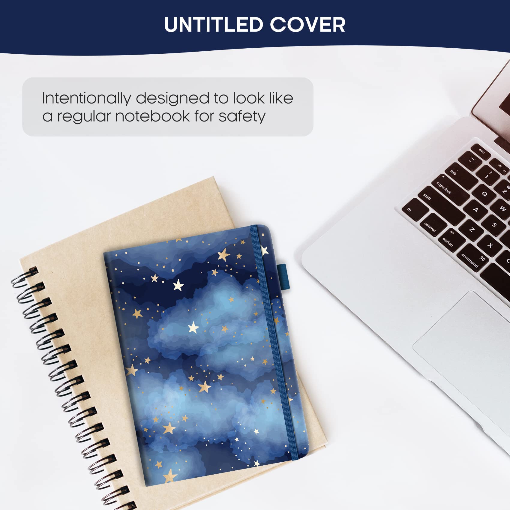 Taja Password Keeper Book with Alphabetical Tabs,Small Password Books for Seniors, Password Notebook for Internet Website Address Log in Detail, Password Logbook to Help You Stay Organized - Star